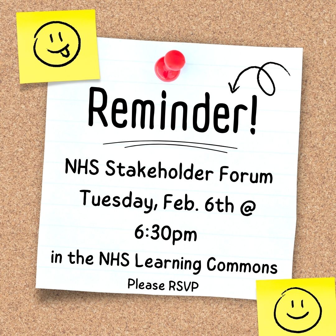 Stakeholder Forum on Tuesday, Feb. 6th - New Horizons School